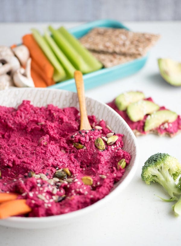 Beet Hummus Recipe - Running on Real Food