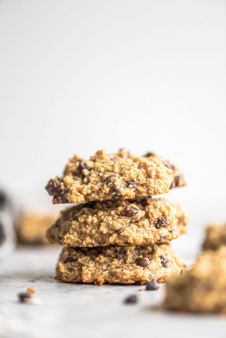Vegan Chocolate Chip Quinoa Cookies - Running on Real Food