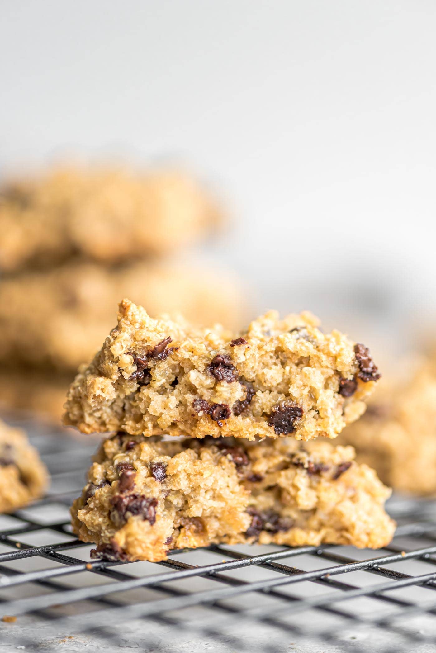 Vegan Chocolate Chip Quinoa Cookies - Running on Real Food