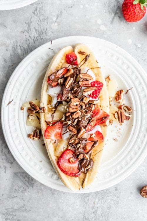Healthy Vegan Banana Split - Running on Real Food