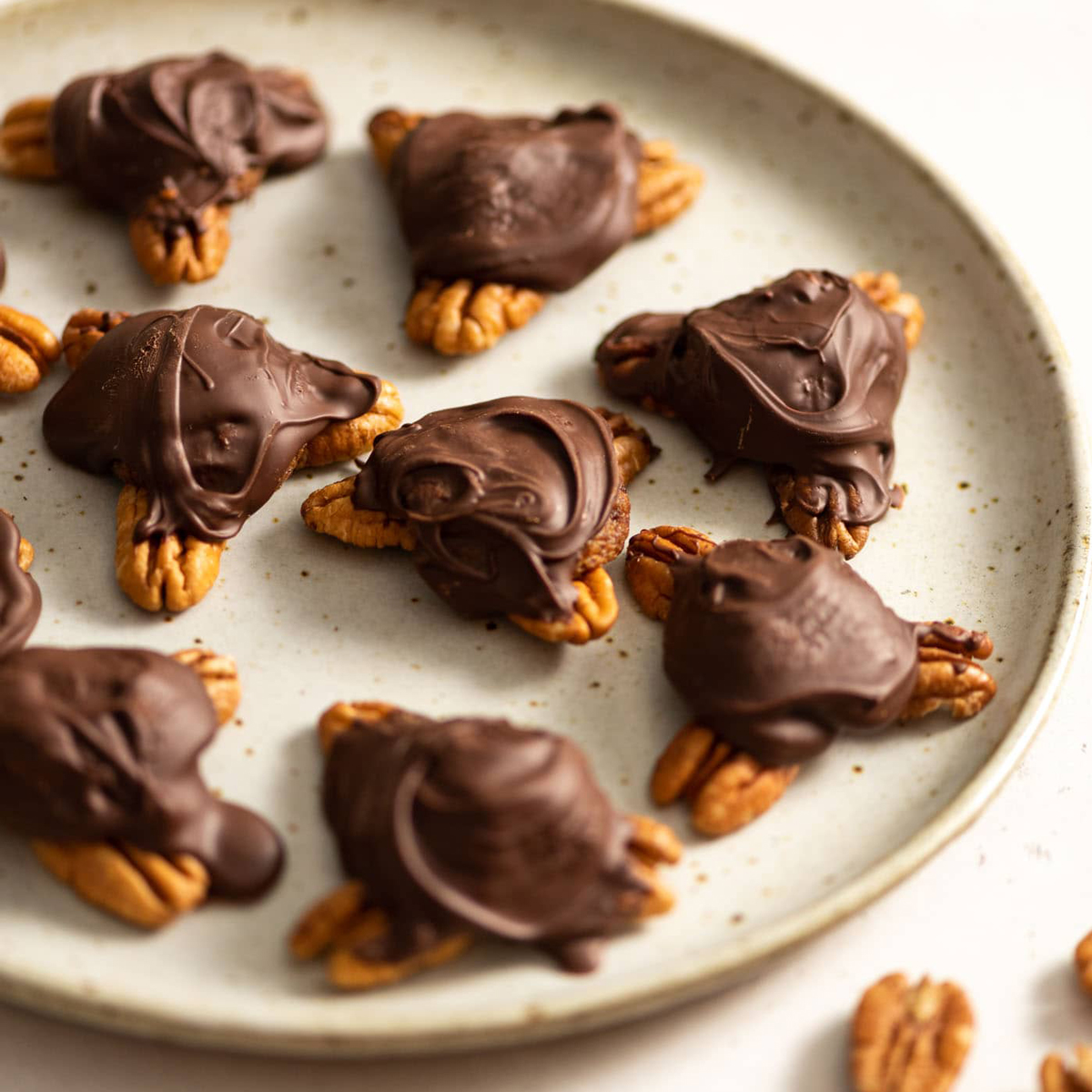 Homemade Vegan Turtles - Running on Real Food