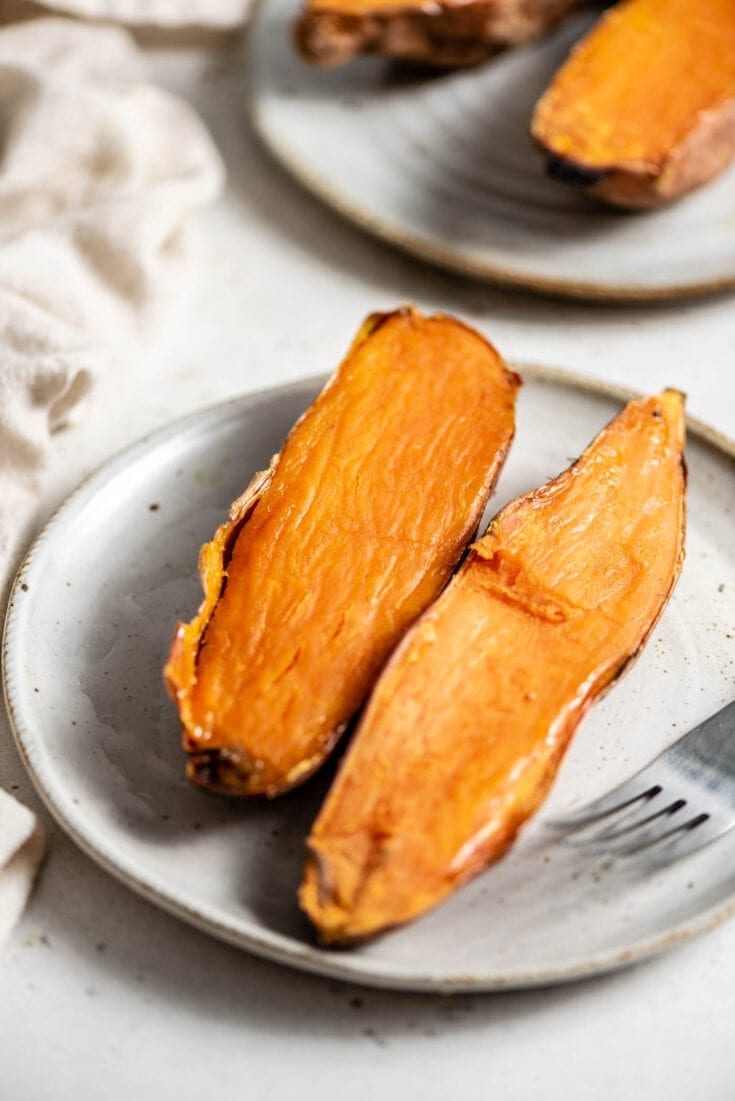 How to Bake Sweet Potatoes - Running on Real Food