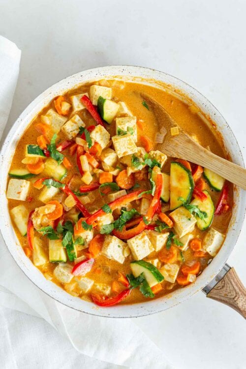 Vegan Panang Curry with Tofu | Running on Real Food