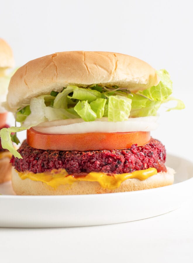 Easy Vegan Beet Burger Recipe - Running on Real Food