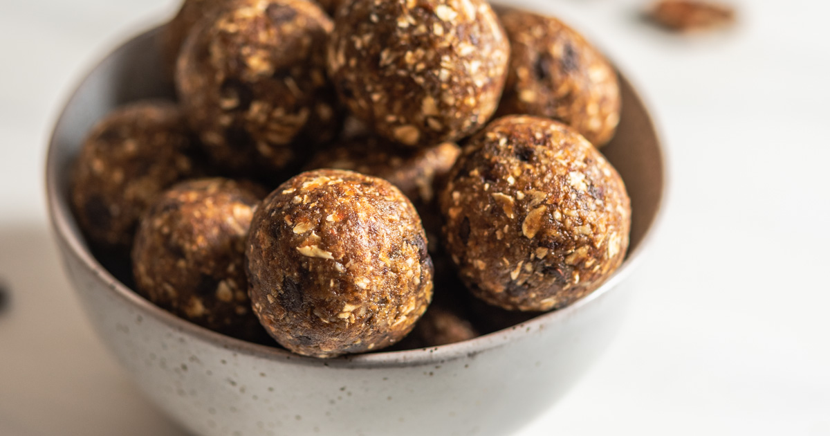 No-Bake Banana Bread Balls - Running on Real Food