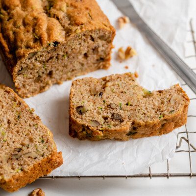Whole Wheat Vegan Zucchini Bread - Running on Real Food