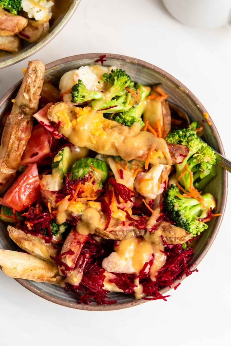 Vegan Dragon Bowls with Miso Gravy - Running on Real Food