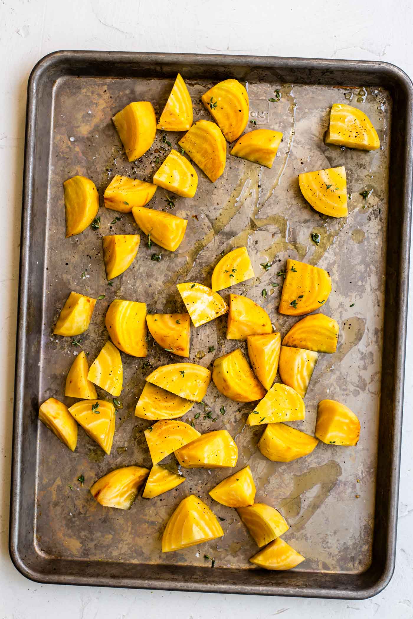 Roasted Golden Beets - Running on Real Food