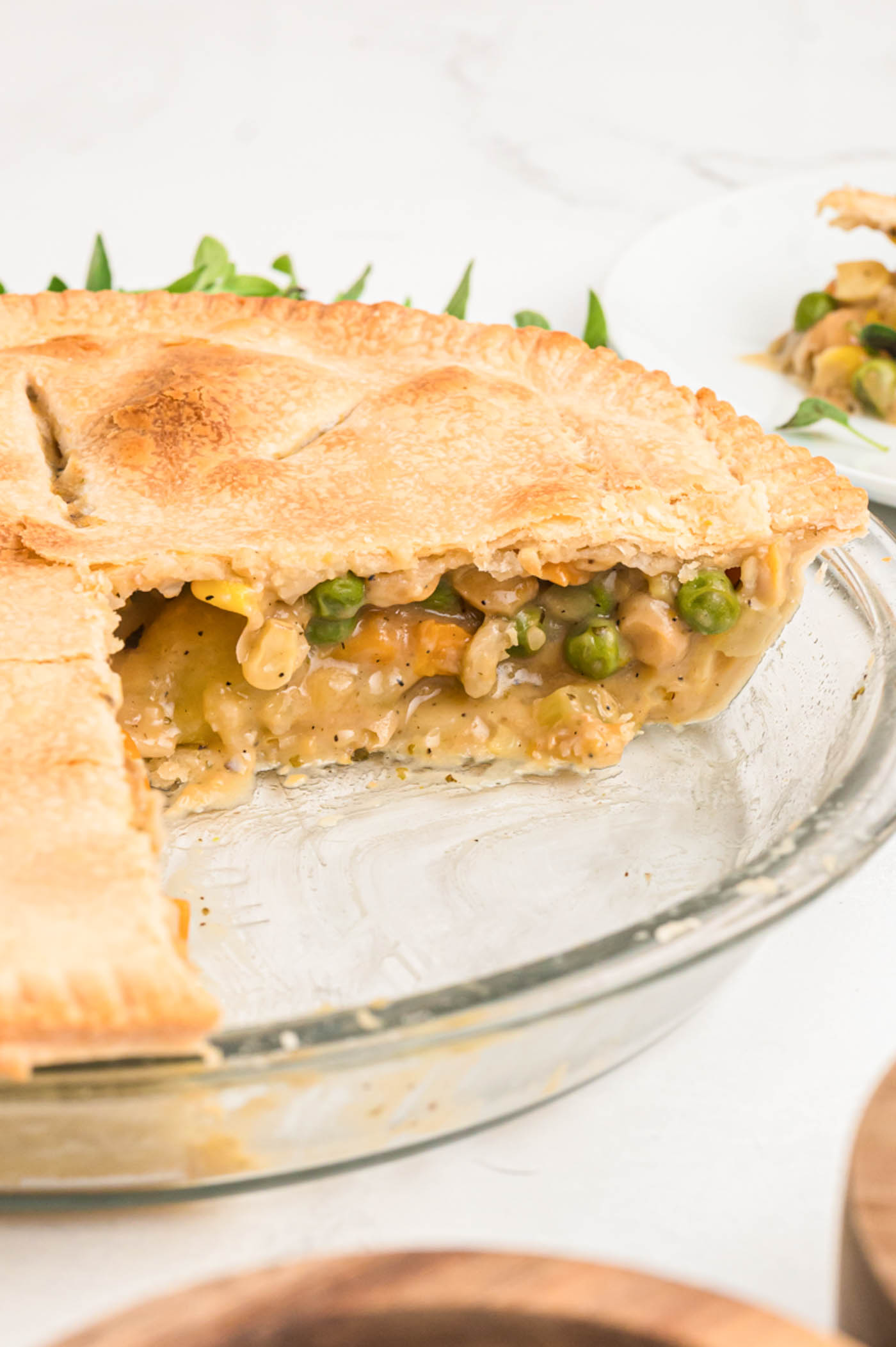 Vegan Chickpea Pot Pie - Running on Real Food
