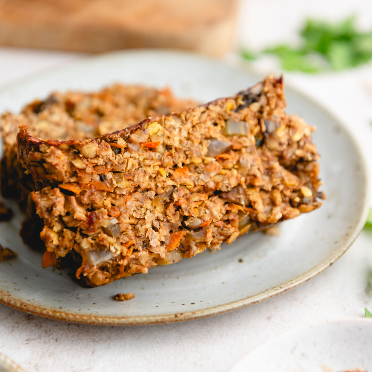 Lentil Loaf with Oats (Vegan) - Running on Real Food