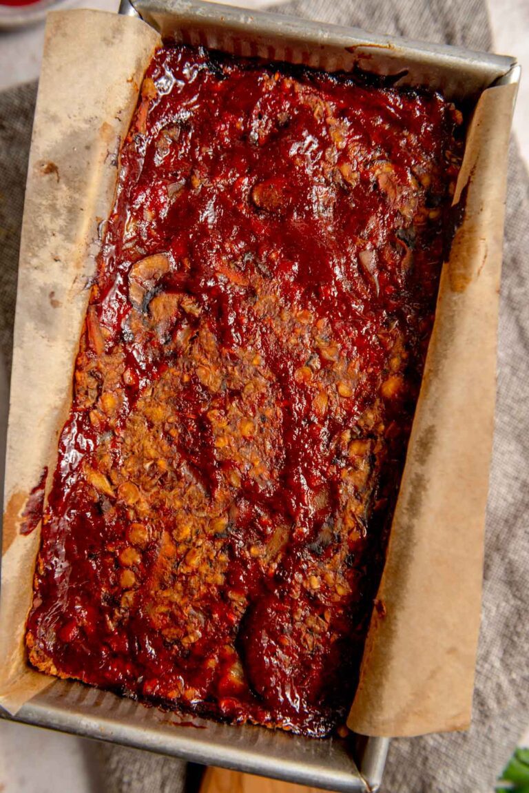 Lentil Loaf with Oats (Vegan) - Running on Real Food